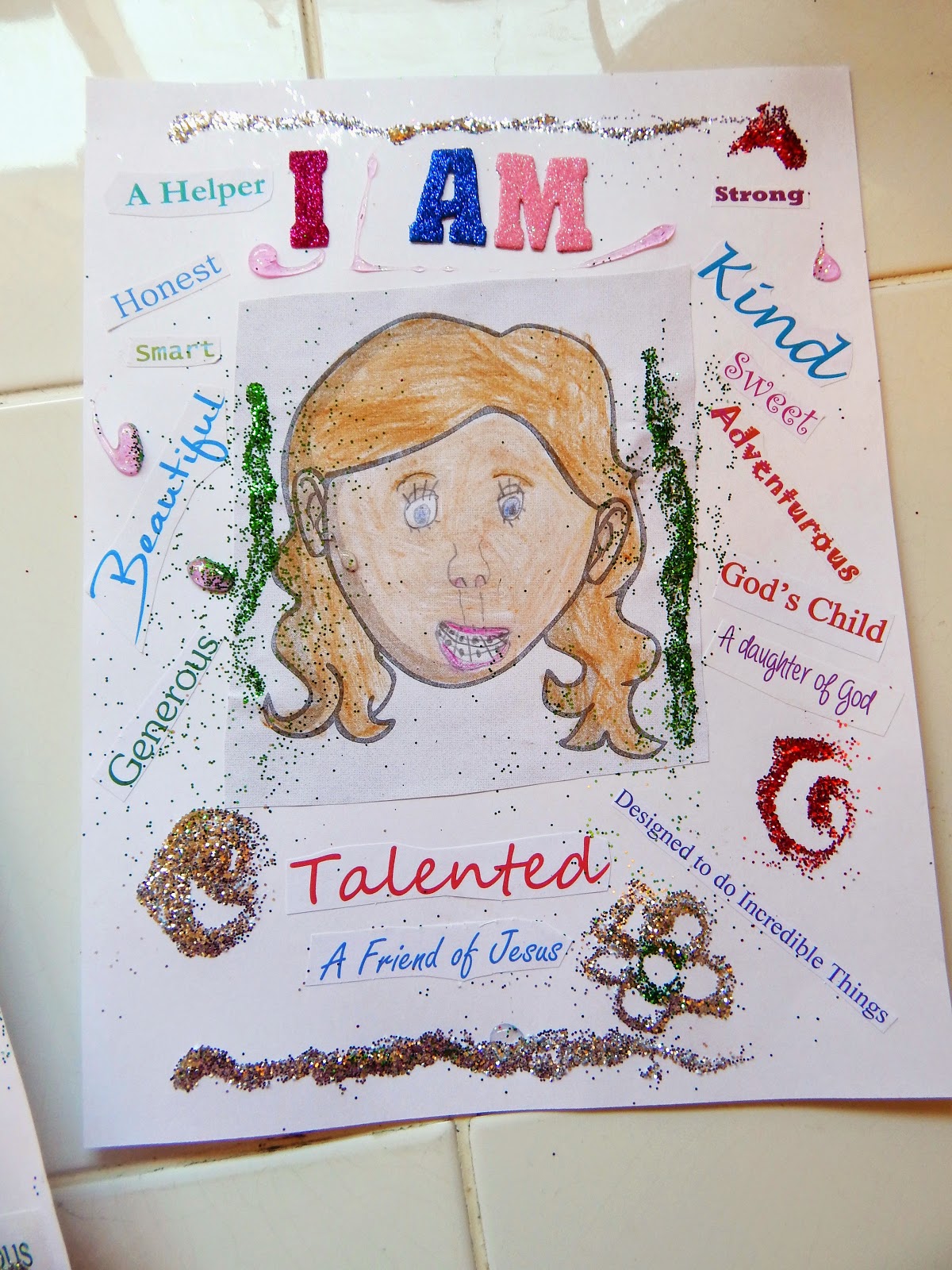 "I Am..." - A Self Worth Craft for Kids - Proverbs 31 Homestead
