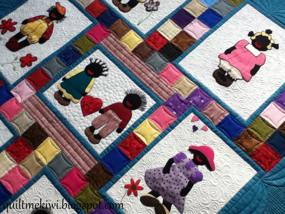 quiltmekiwi: "Golly Gee" it's a birthday quilt for Di! And some jungle ...