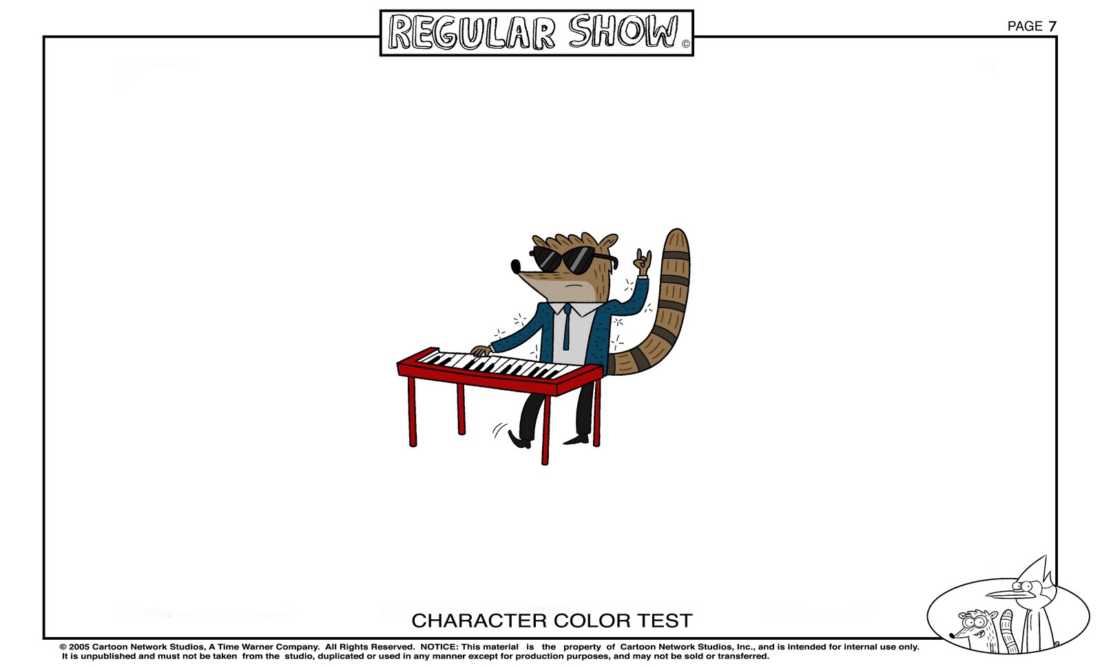 Nicolette's Blog: Cartoon Network - Regular Show - Color Tests