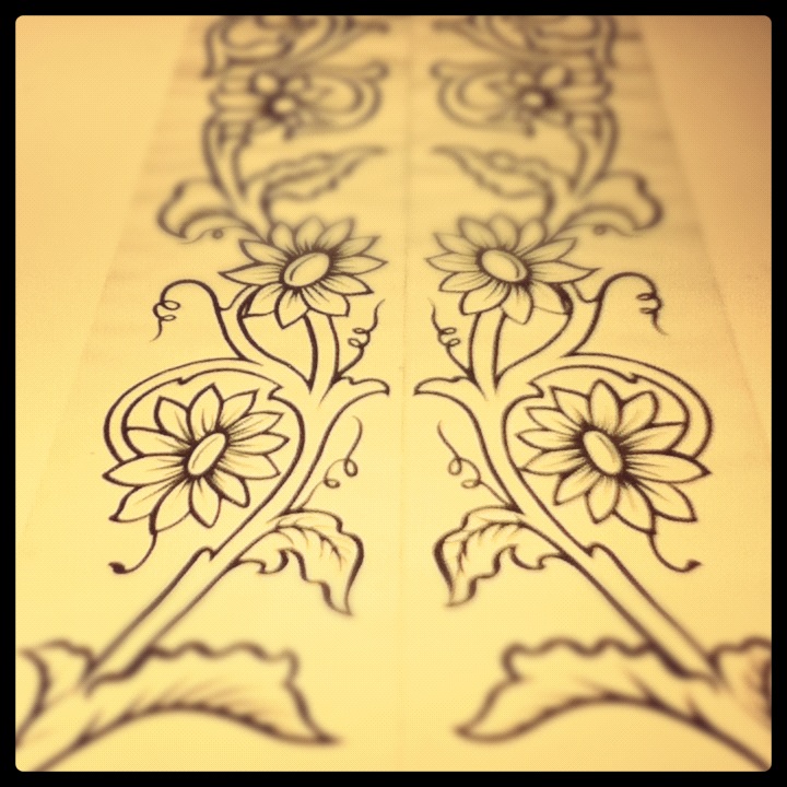 Through The Round Window: Victorian Stained Glass - Hand-Painted Floral ...