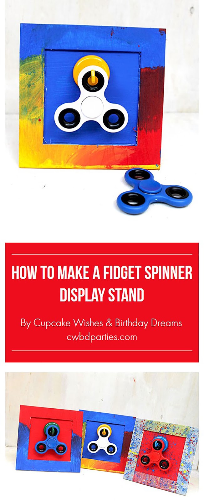Cupcake Wishes Birthday Dreams Make Your Own Fidget Spinner Display Cupcake Wishes Birthday Dreams Make Your Own Fidget Spinner Display