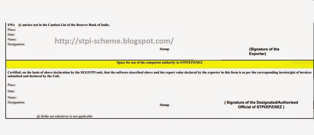 STPI - SOFTWARE TECHNOLOGY PARKS OF INDIA SCHEME: REVISED SOFTEX FROM / SUMMARY SHEET OF SOFTEX ...