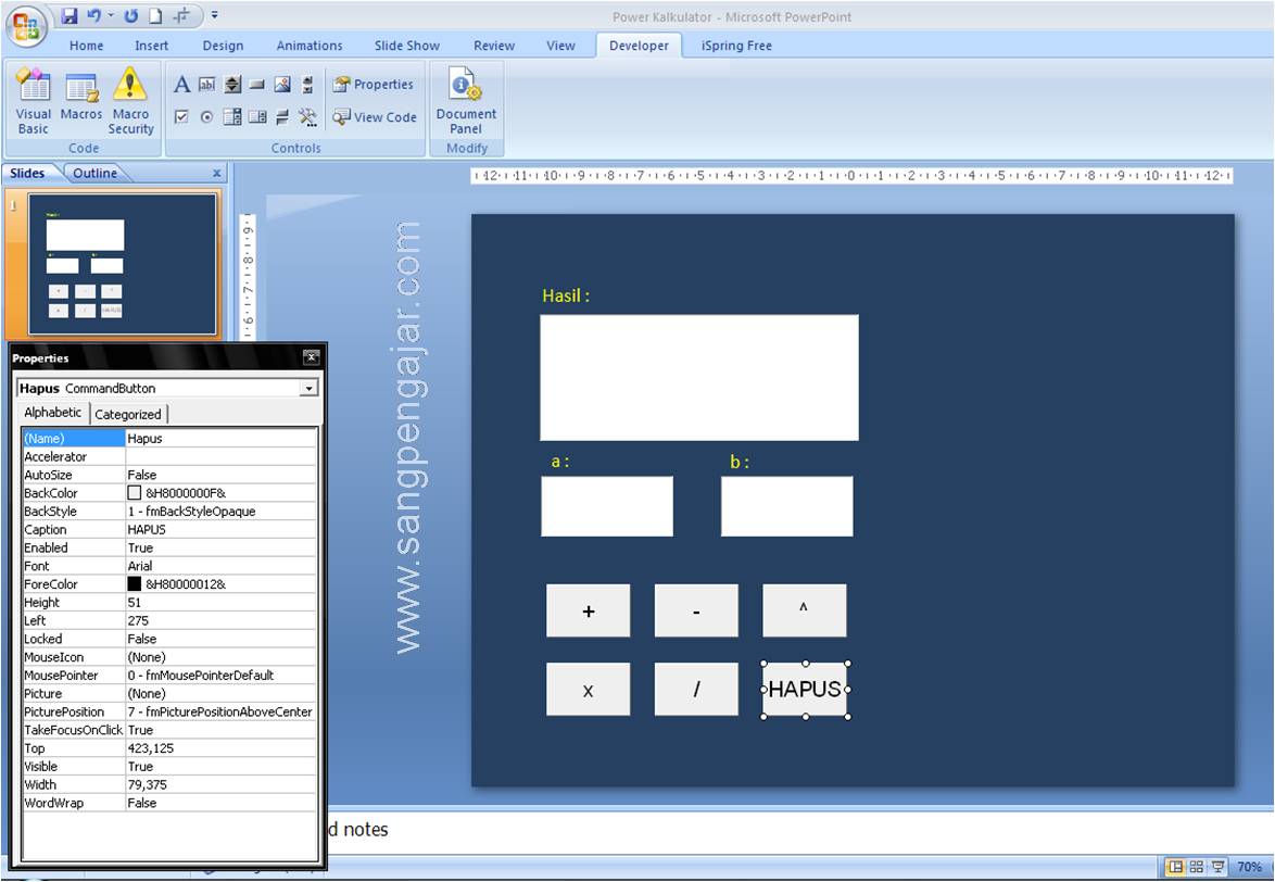 Tutorial Membuat Kalkulator Sederhana Dengan Aplikasi Visual Basic Vba