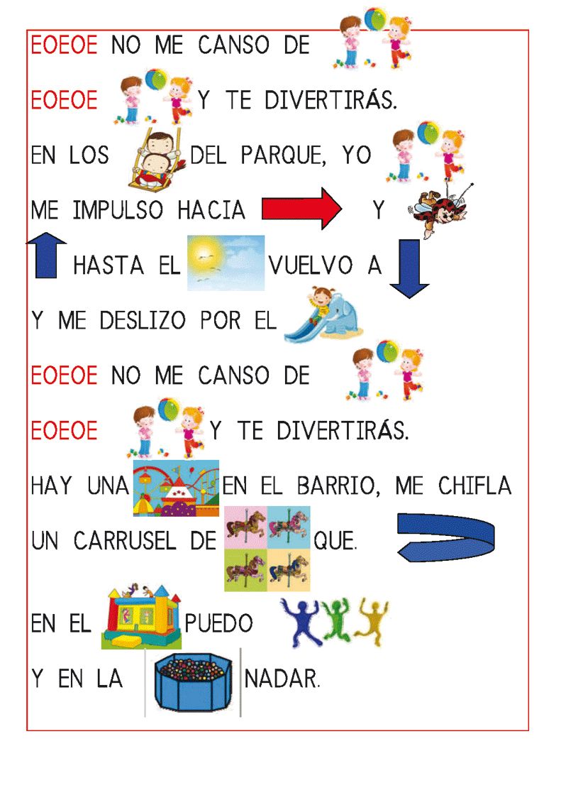 Kids Zone: Lectura con Pictogramas
