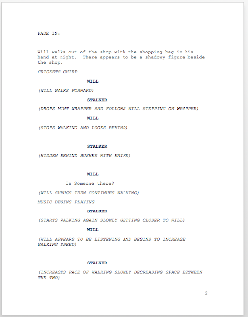 Aaron Alderman's Media Blog: Draft Script - Task 14