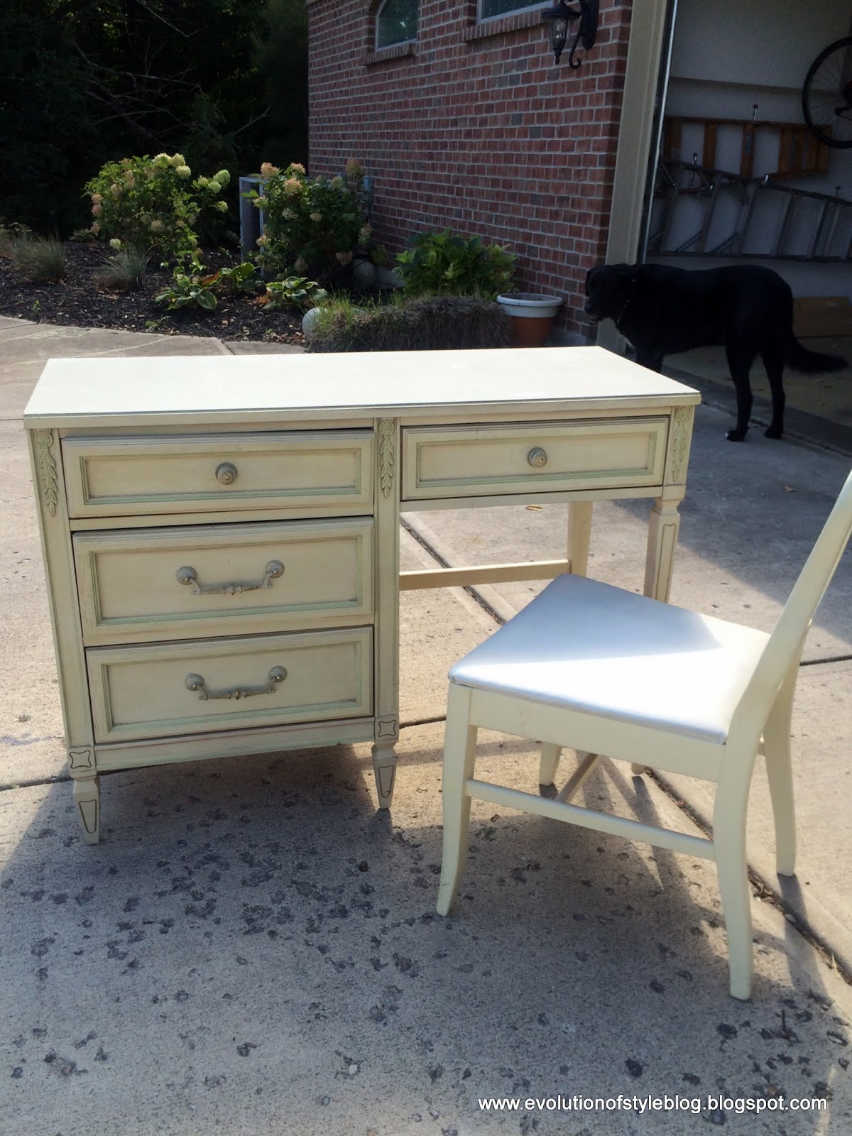 An Indigo Desk Redo - Evolution of Style