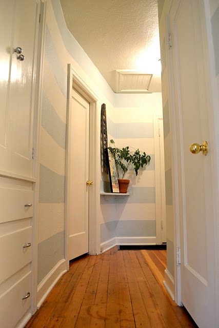 a home in the making: {create} wall stripes