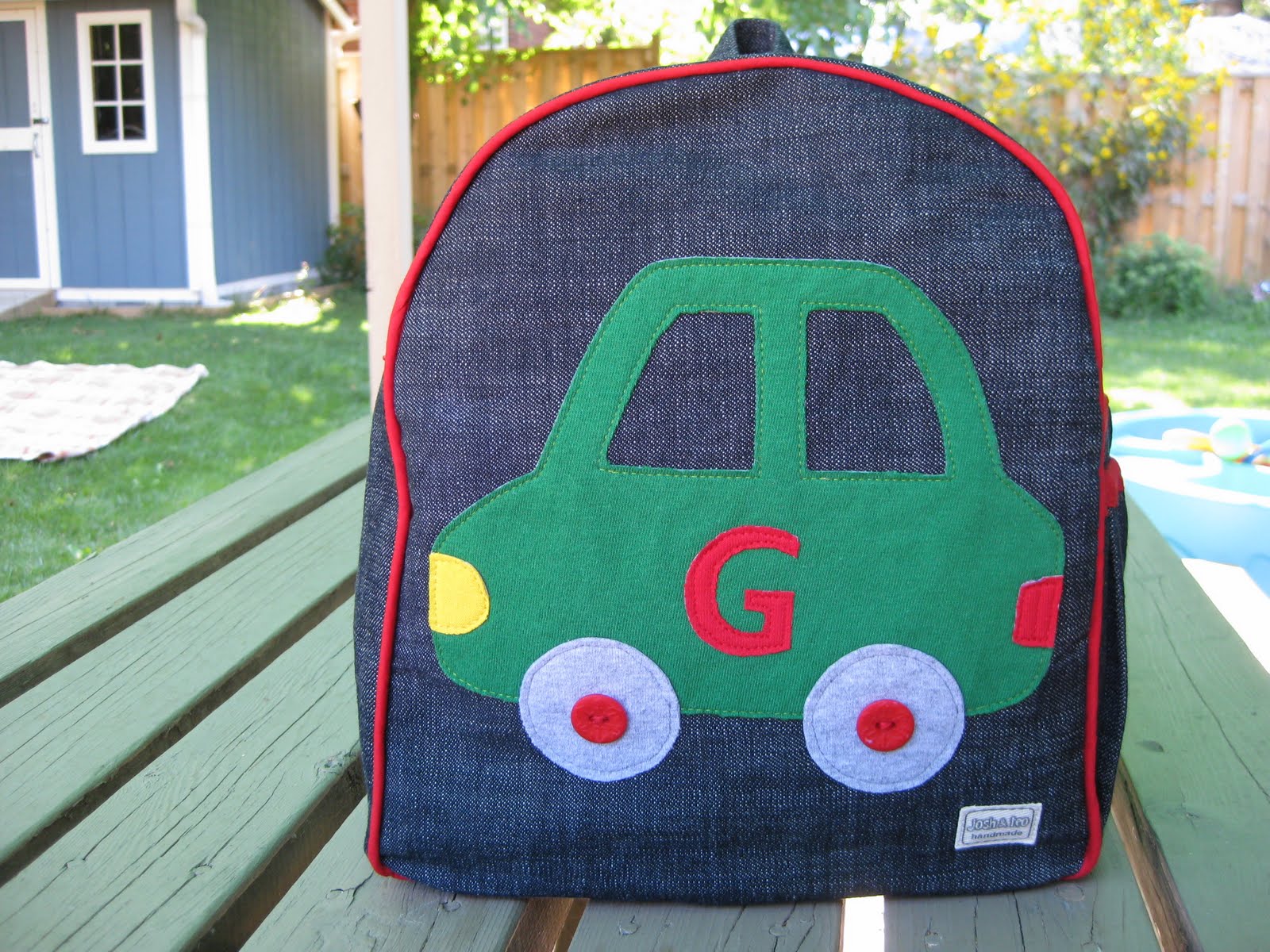 My Handmade Home: Toddler Backpack - Car