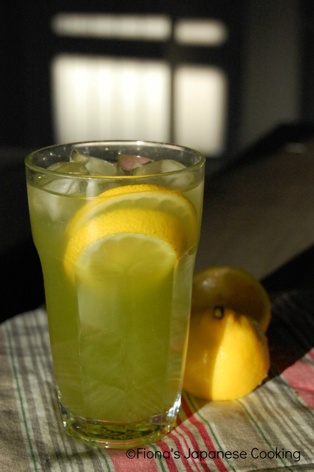 Fiona's Japanese Cooking: HOMEMADE LEMONADE WITH MATCHA