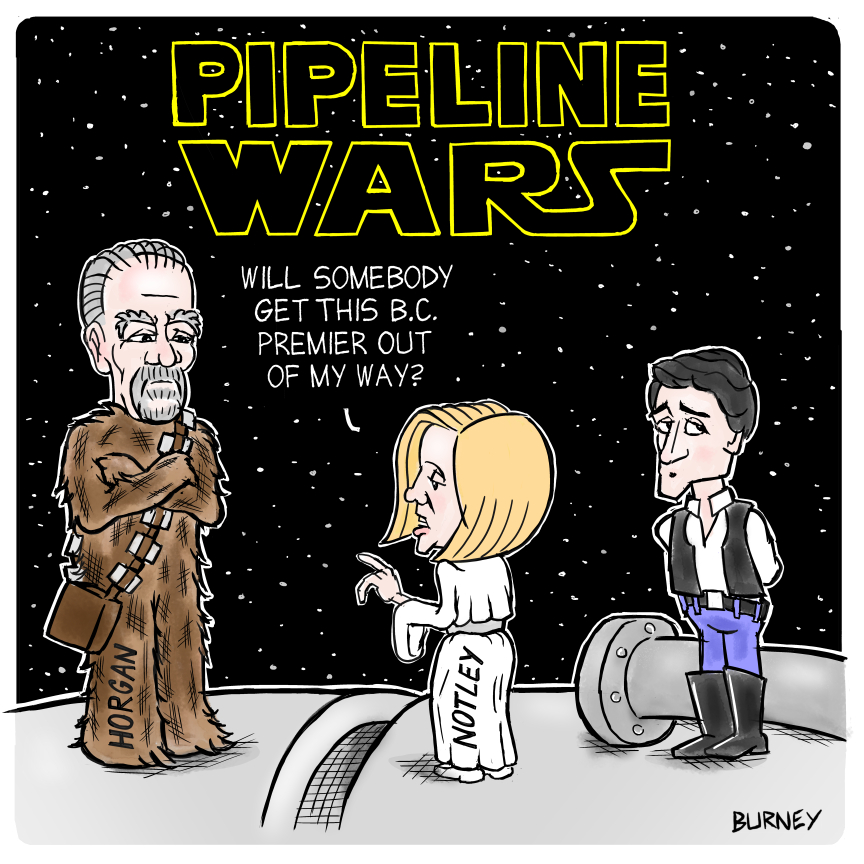 Jeff Burney Cartoons: Pipeline dispute escalates into trade war between ...