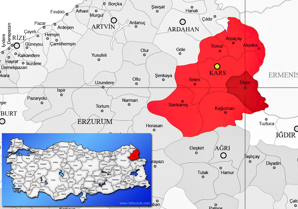 Digor nerededir nereye bağlıdır? Digor hangi ilin ilçesidir? - Laf Sözlük