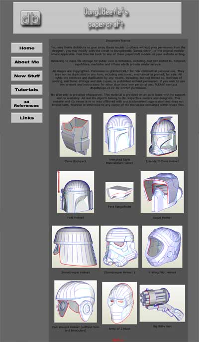 Free Stuff db: Free Papercraft Helmets