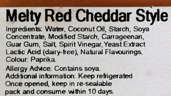 VEGANOO Vegan Reviews: Review: Sheese Melty 'Red Cheddar' vegan cheese
