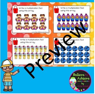 The Best of Teacher Entrepreneurs II: Multiplication Array Task Cards ...