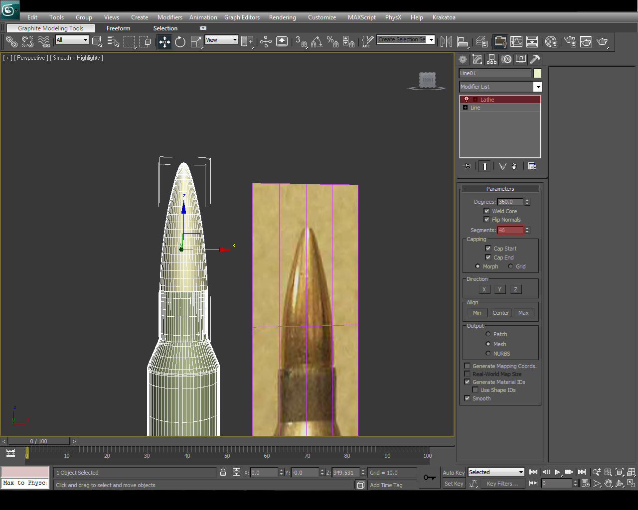 V3N0M's - 2D and 3D art: Creating a 3D Bullet