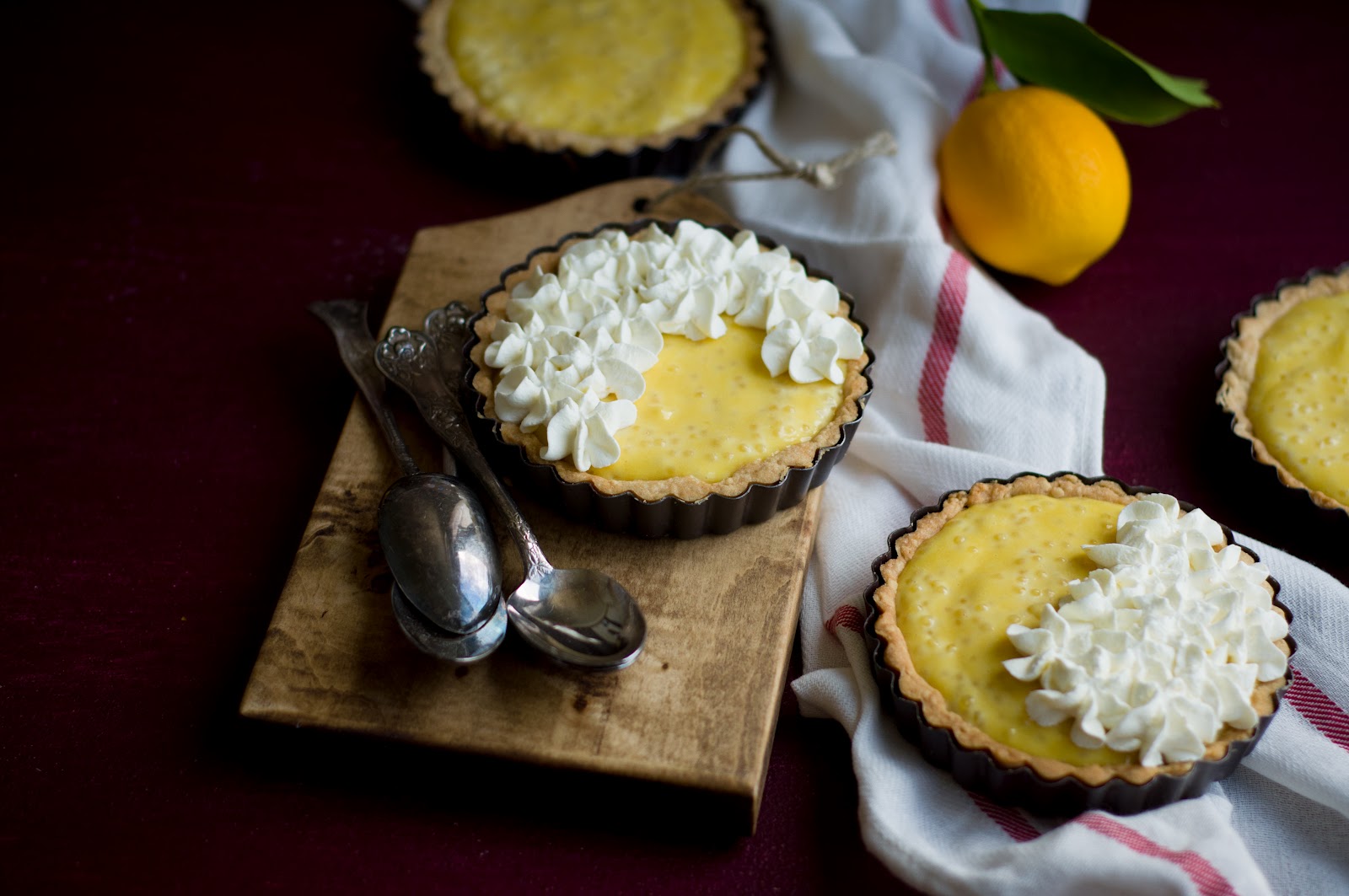 Passionfruit tapioca and lemon cream tarts | dessertcrisis