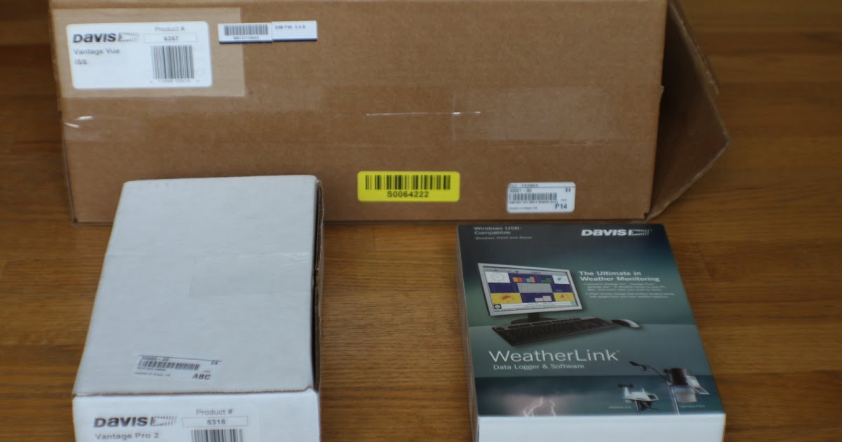 Davis Vantage Pro 2 Envoy, Vantage VUE, and USB Weatherlink Unboxing