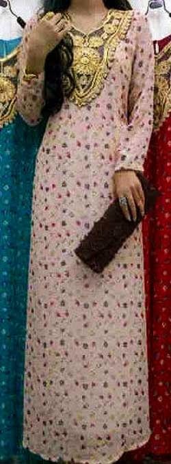 (Gaun) Model baju pesta kain sifon modern