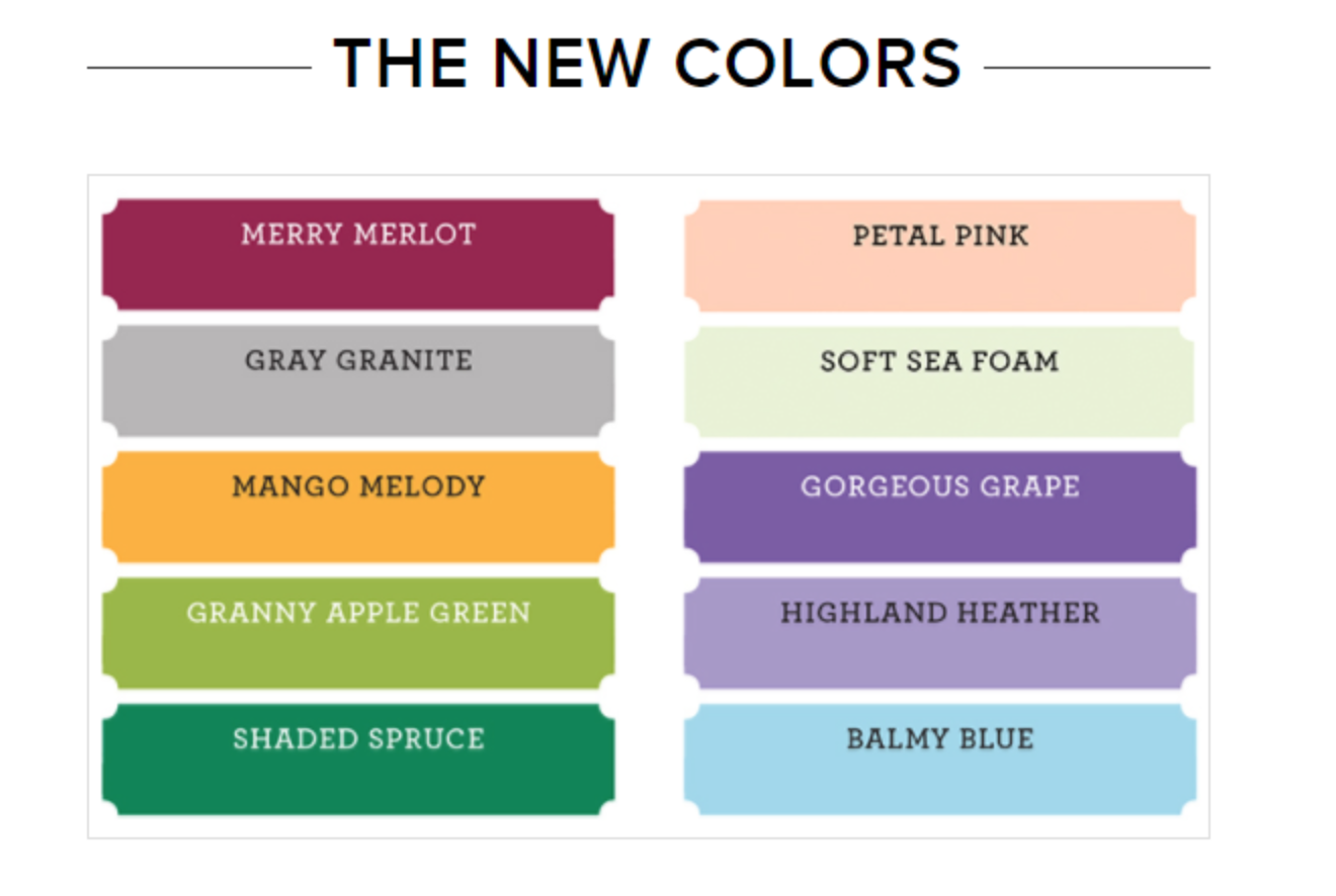 scrimpingmommy: Colour charts and download resources for 2018 Stampin ...