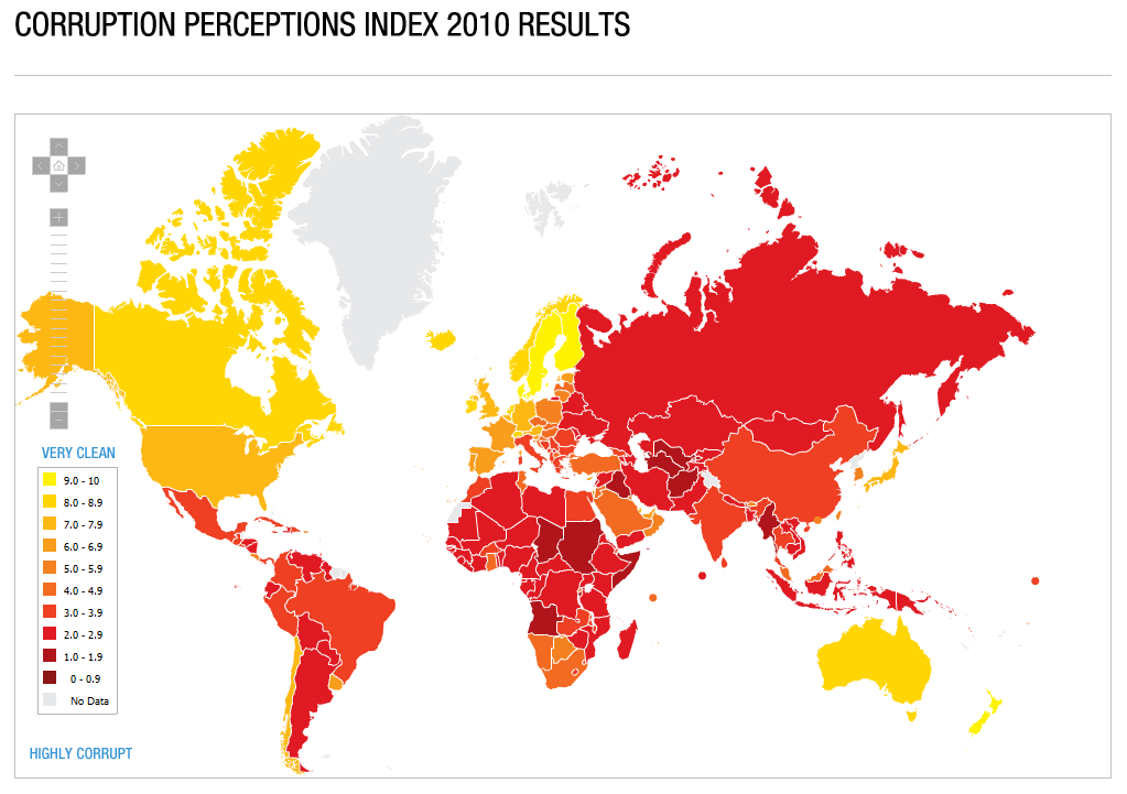 Political Calculations: GDP per Capita vs Corruption