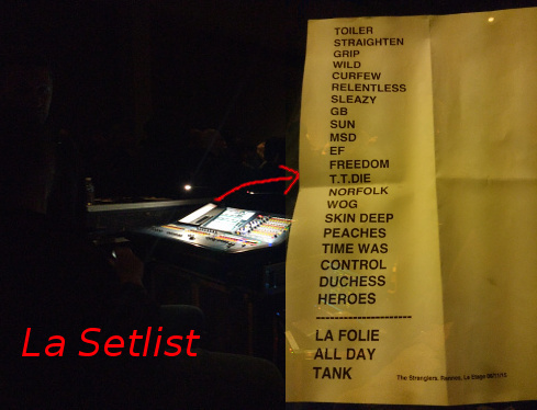 Stranglers France: Europe Winter 2015 : Rennes