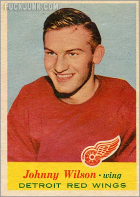 1957-58 Topps #47 - Johnny Wilson - Puck Junk
