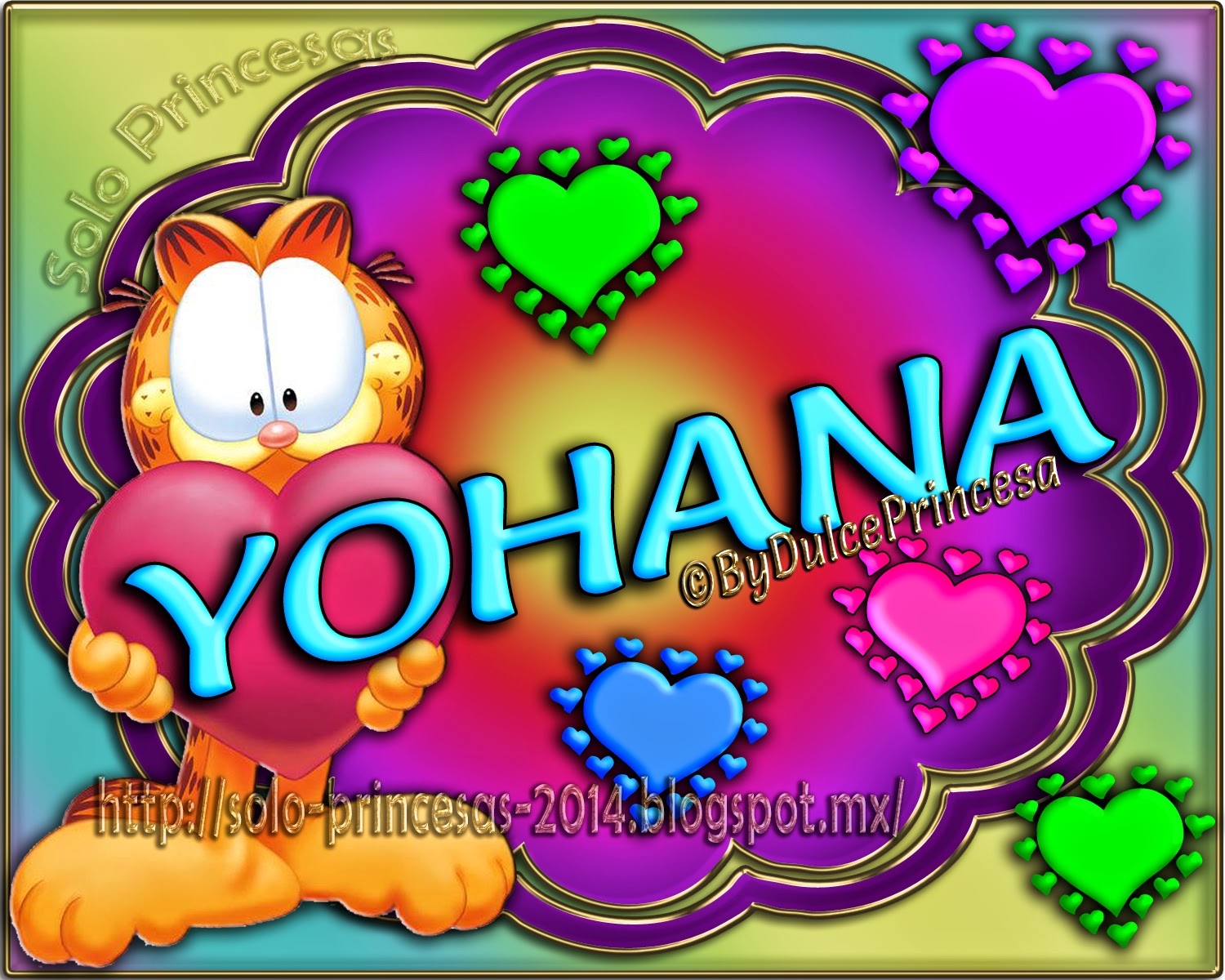 Solo Princesas: YOHANNA, YOHANA... GARFIELD