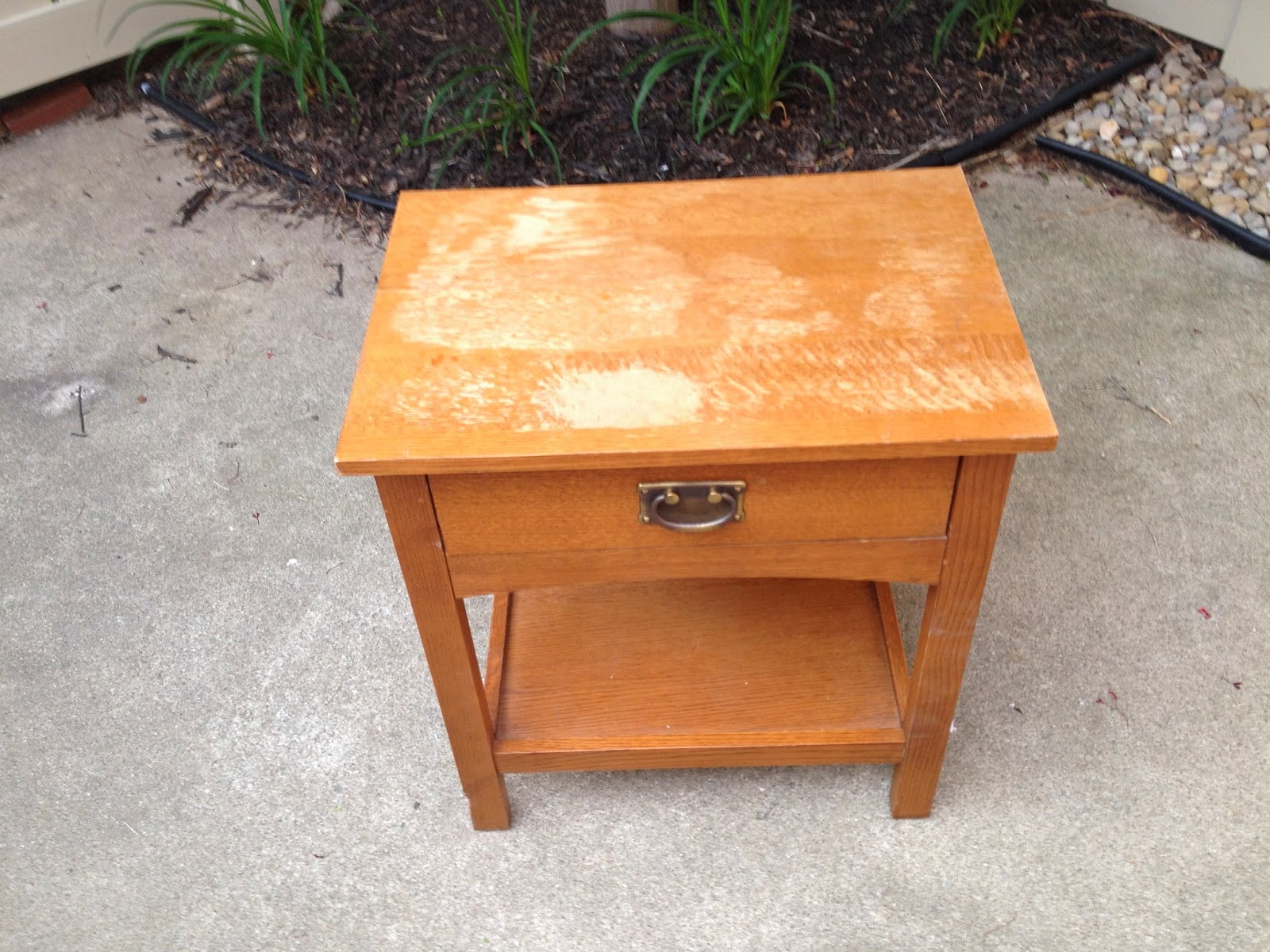 Oh What a Gem!: Before and After: A Refinished Side Table