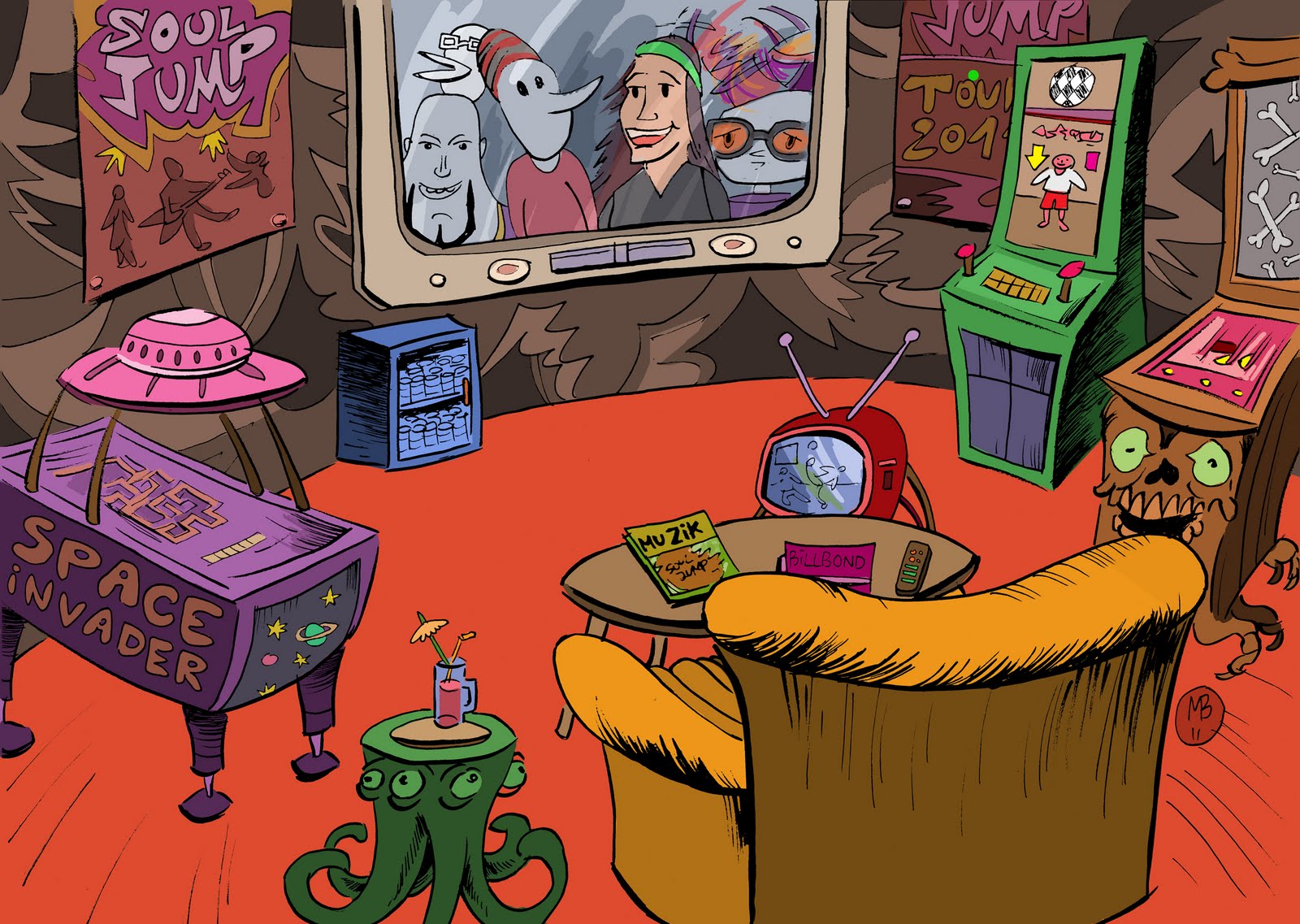 michal bedkowski: CHILL ROOM concept art for King Bee animation studio ...