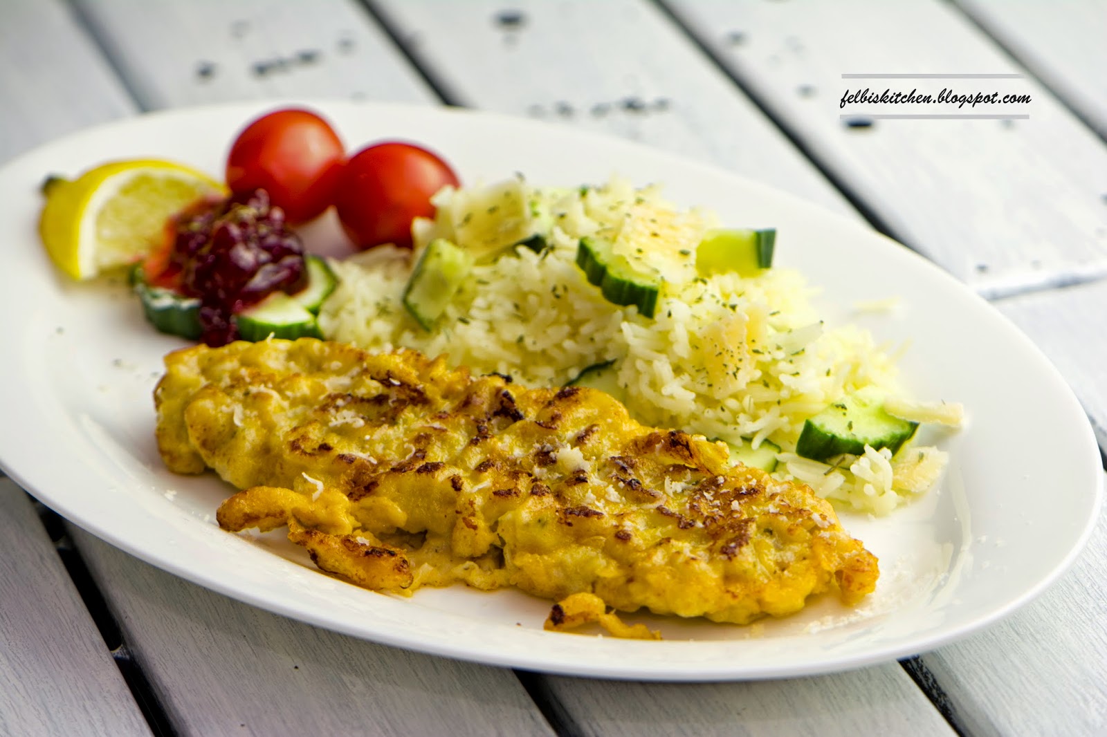 Welcome to Felbi's Kitchen: Pariser Schnitzel vom Kalb mit Basmati Reis