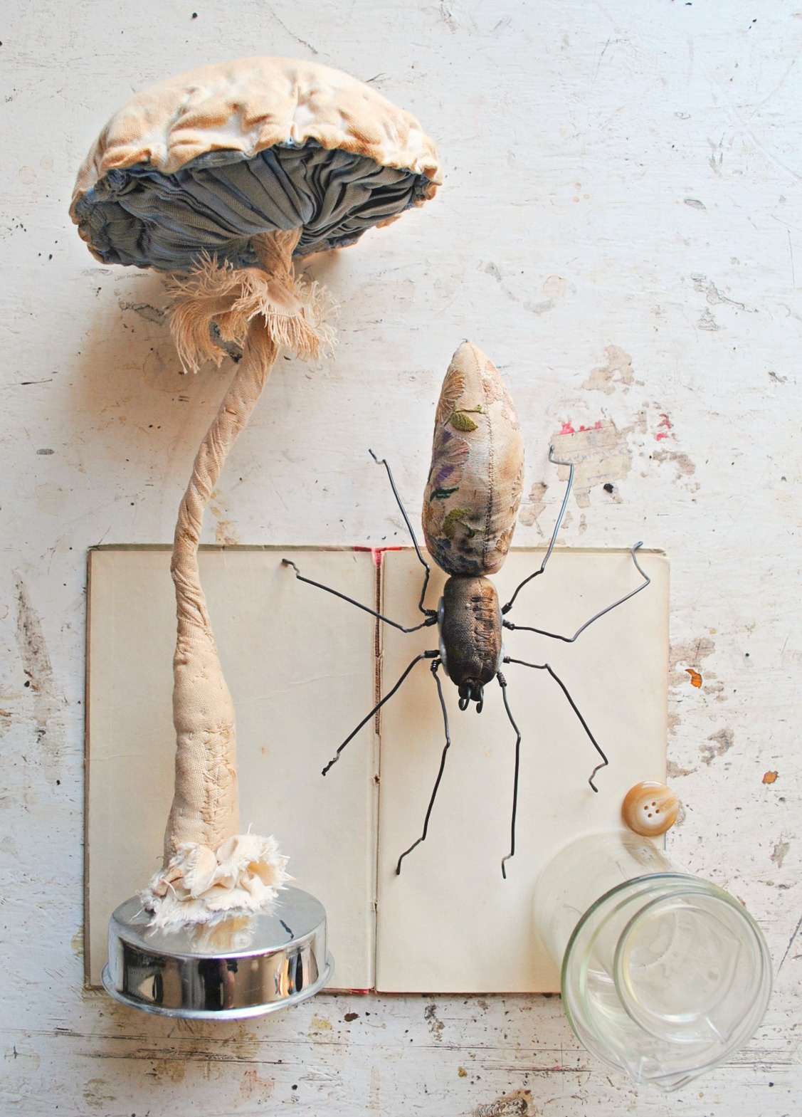 SPIDERS AND MOSS: Textile Artist Mister Finch