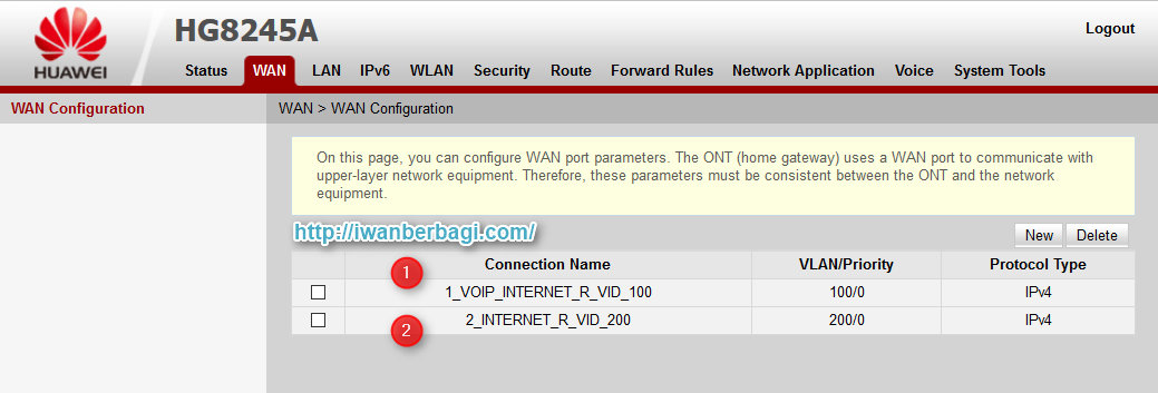cara setting modem fiber optic