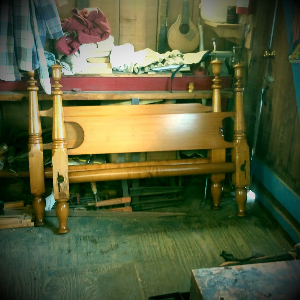 John Mark Power, Antiques Conservator: 3/4 Maple Sacking Bottom Bed (ca ...