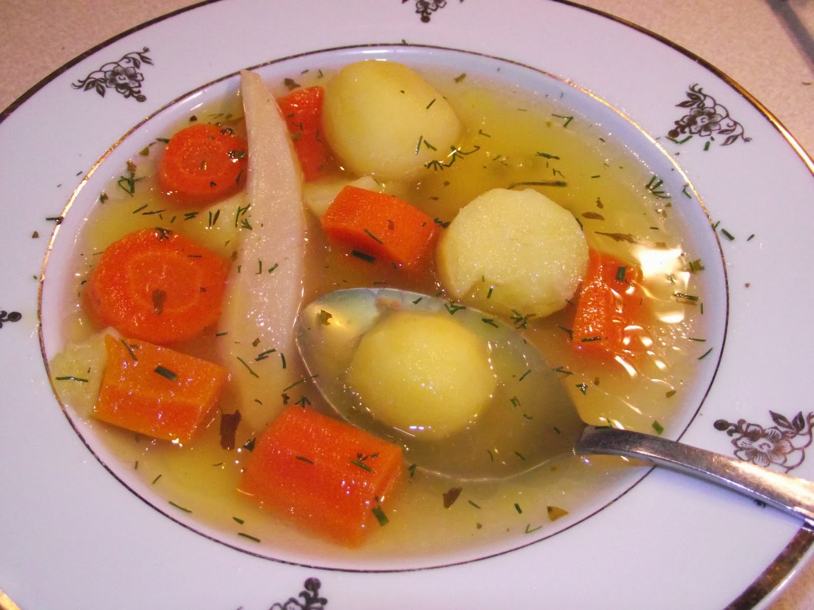 Rosół po krakowsku.