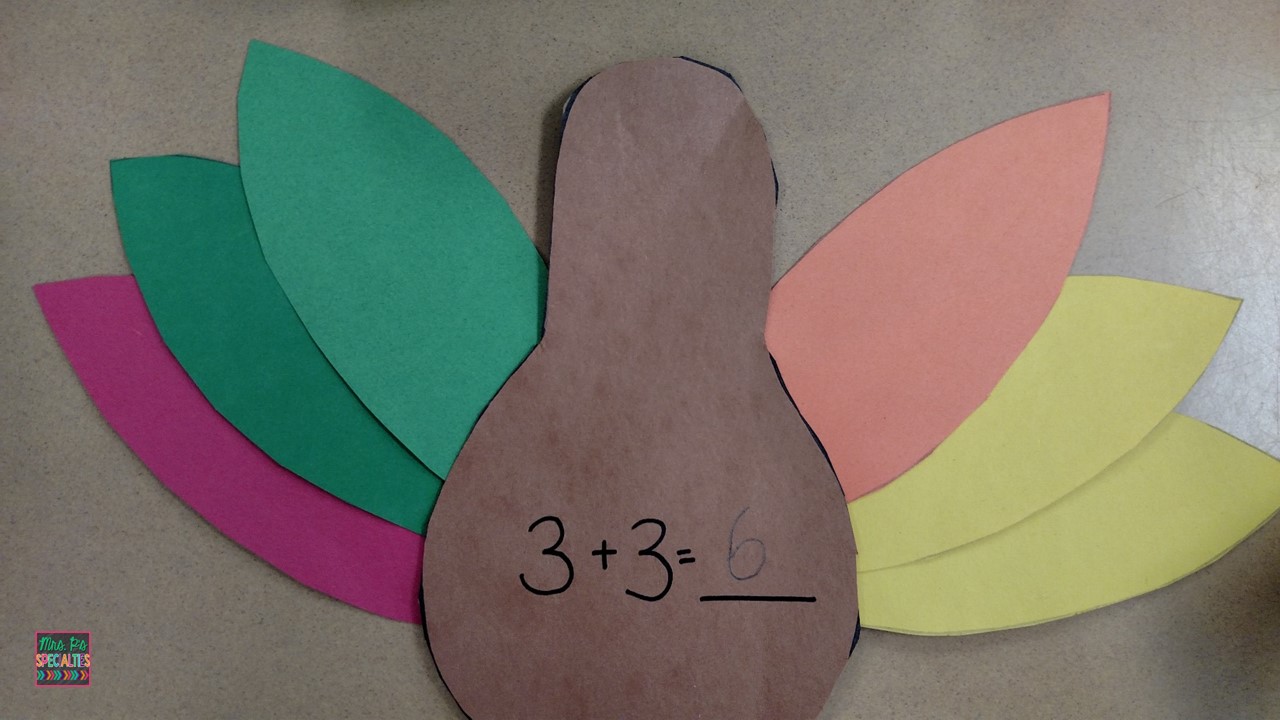 Turkey Math Craft · Mrs. P's Specialties