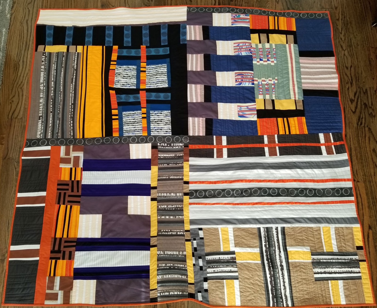 finally finished my Nancy Crow workshop quilt