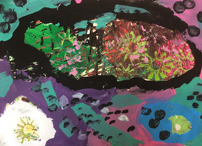 Art with Mrs. Elliott : Abstract Paintings in Kindergarten