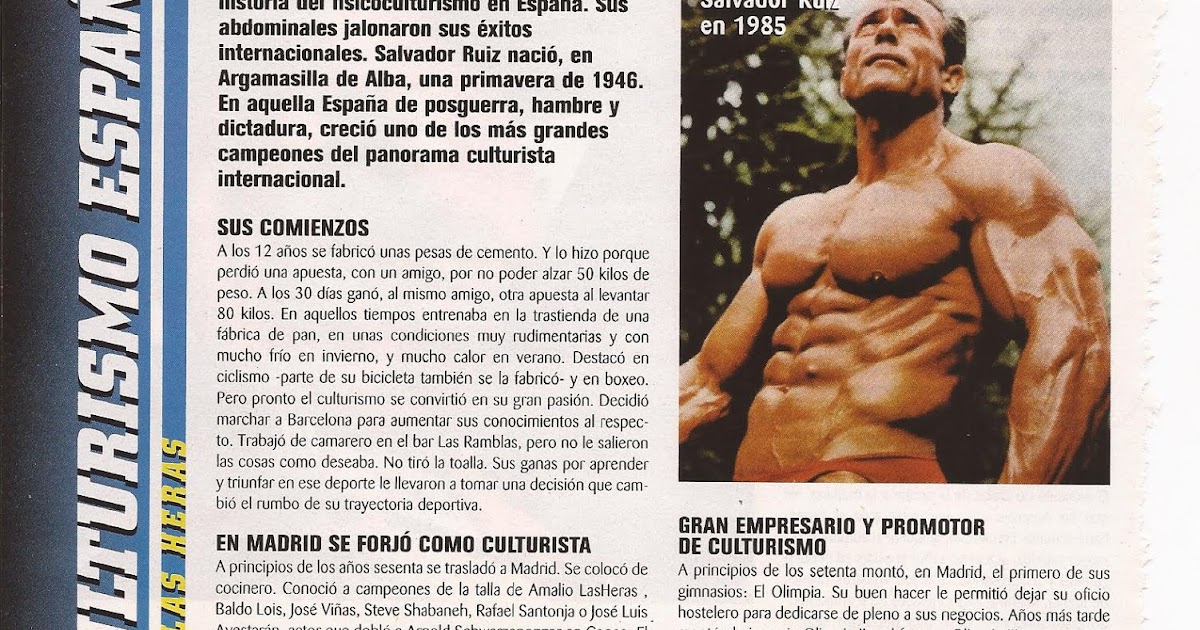 CULTURISMO EXTREME: SALVADOR RUIZ ... LOS MEJORES ABDOMINALES DEL MUNDO