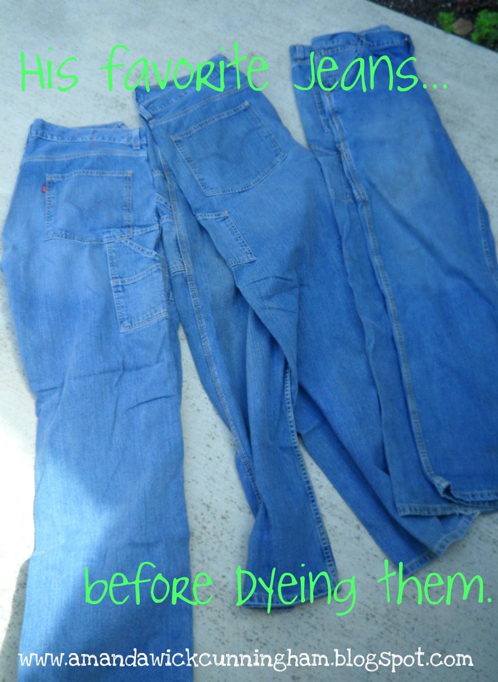 Kaleidoscope of Colors: Old Faded Jeans Brought Back to Brand New