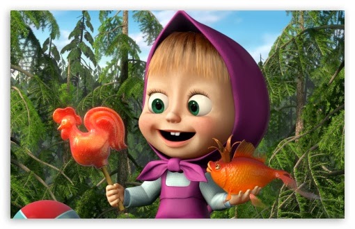 wallpaper free: wallpaper marsha and the bear