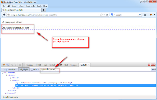 Selenium By Arun 342 Using To Combine Xpath Statements