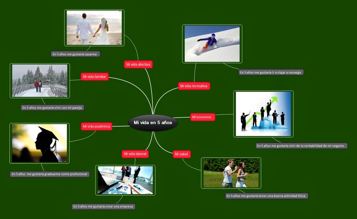 portafolio comunicación : 3.mapa mental mi proyecto de vida.