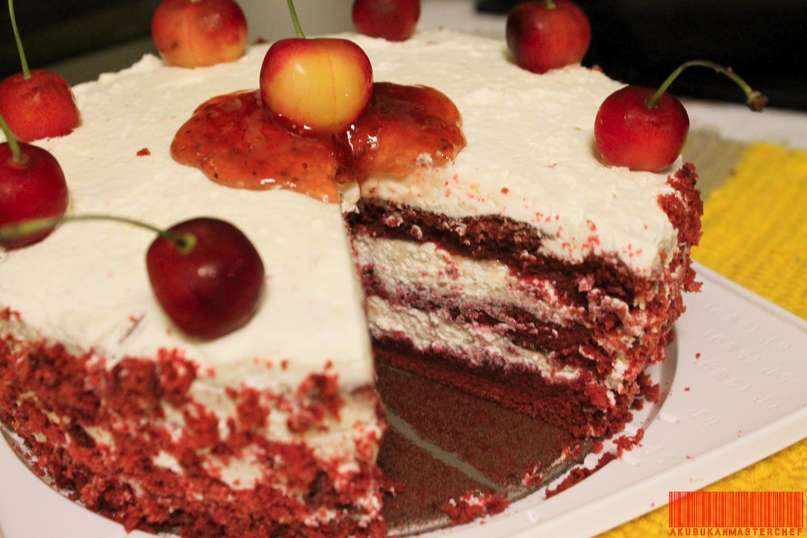 Resepi 107 : Red Velvet Forest Cake