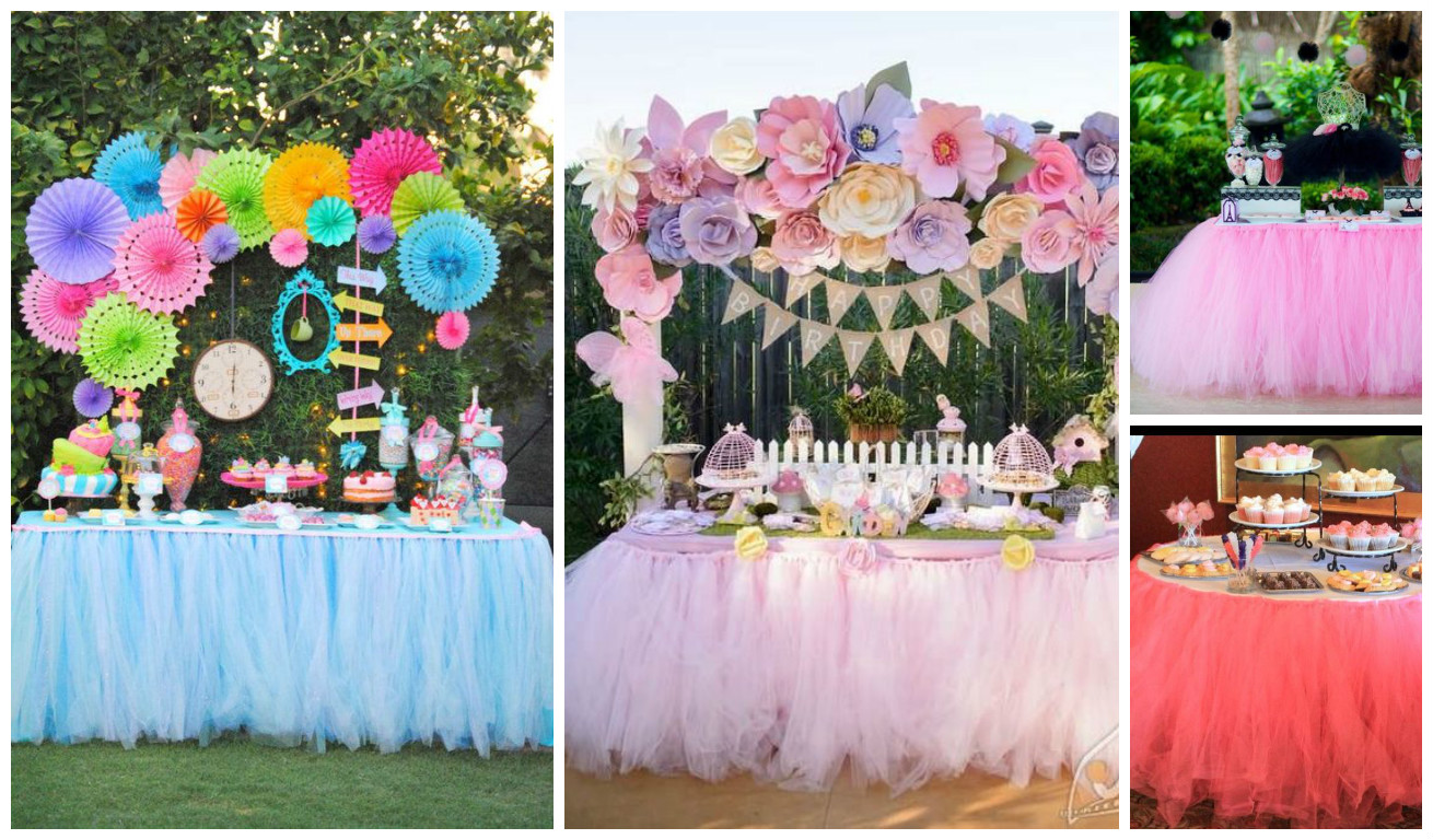 Cómo decorar mesas para eventos con tul paso a paso ~ lodijoella