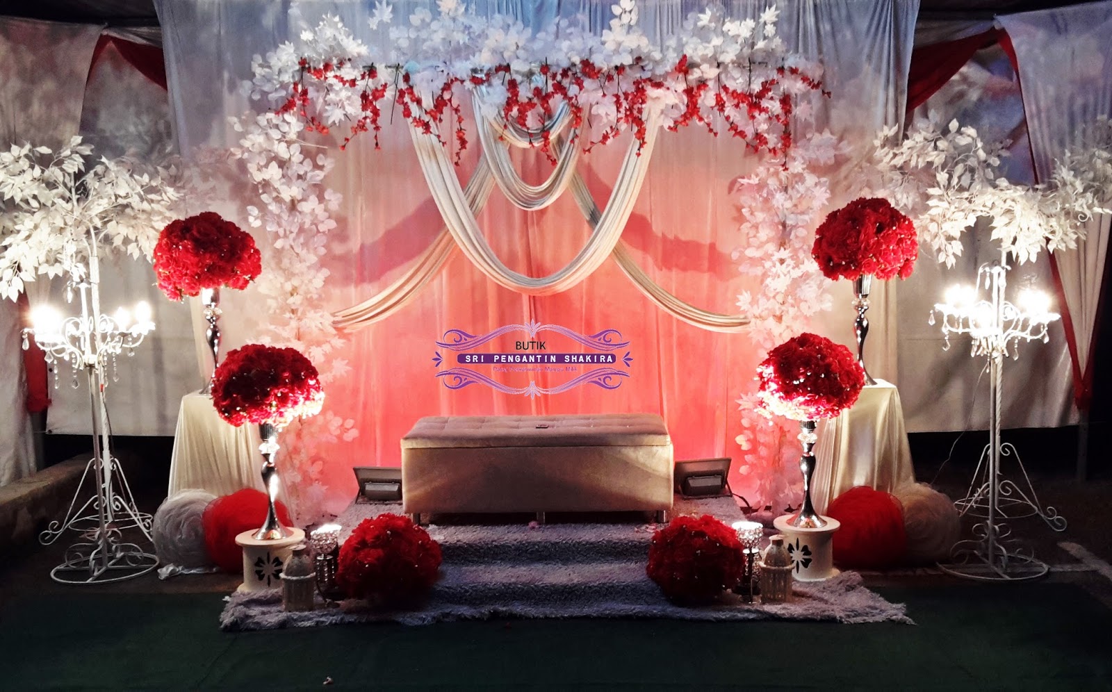 Pelamin Merah & Mekap Pengantin Natural | Ramlah | Damansara | 11 ...