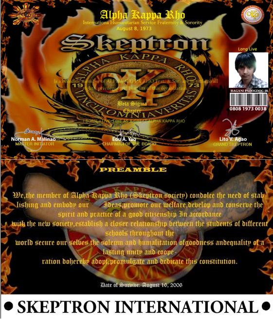 alpha kappa rho: ID OF ALL ALPHA KAPPA RHO IN BAROBO