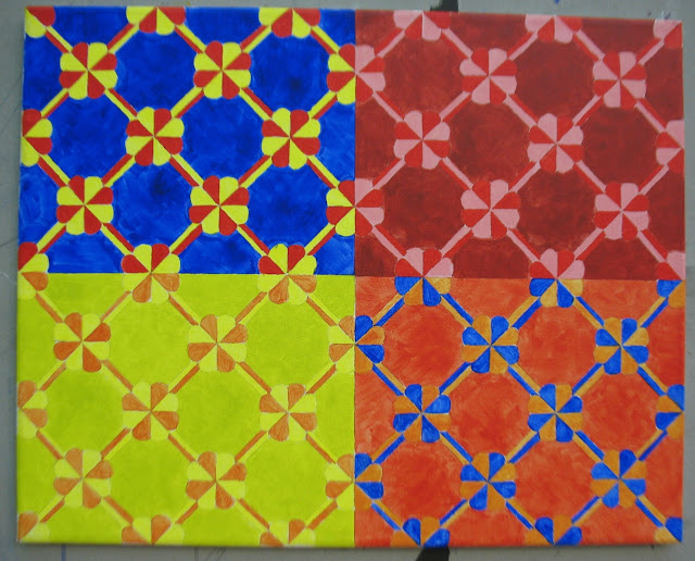 Introduction to Studio Art: Project 7: Color Scheme Painting