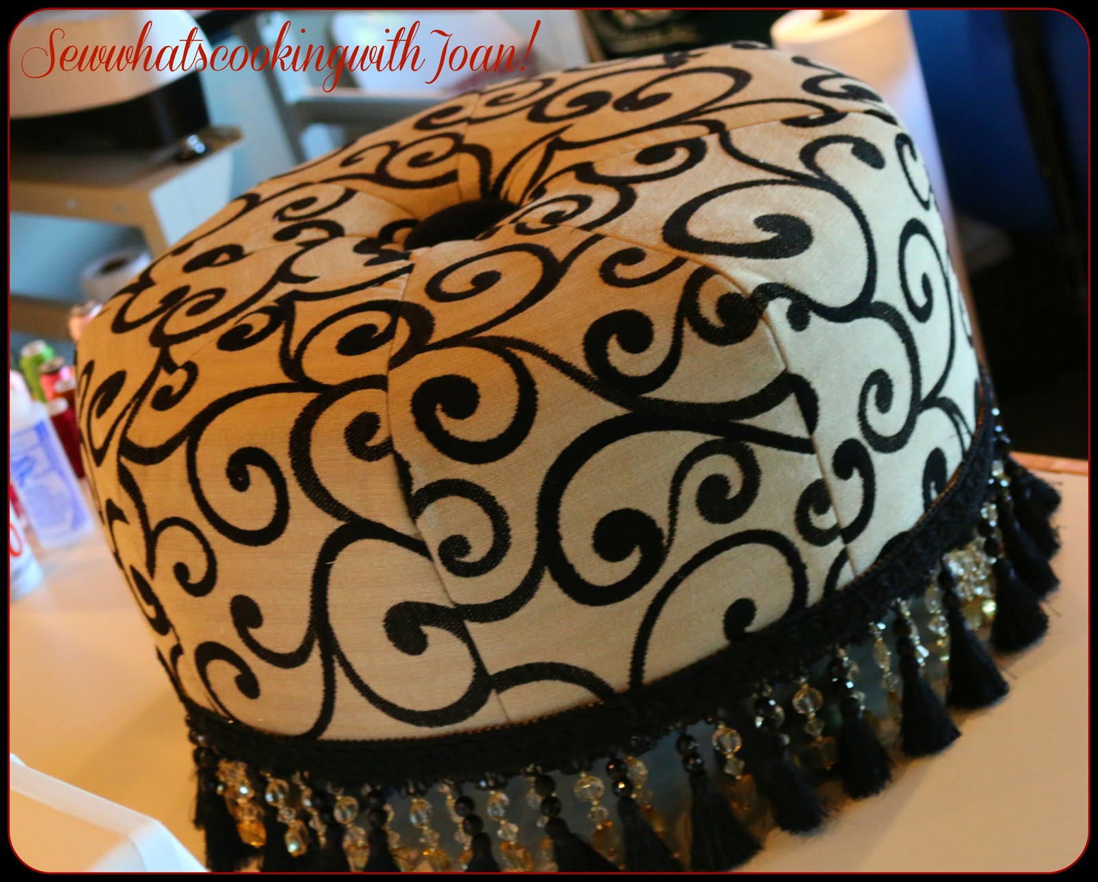 Sew what's cooking with Joan!: Miss Muffet sat on her Tuffet!