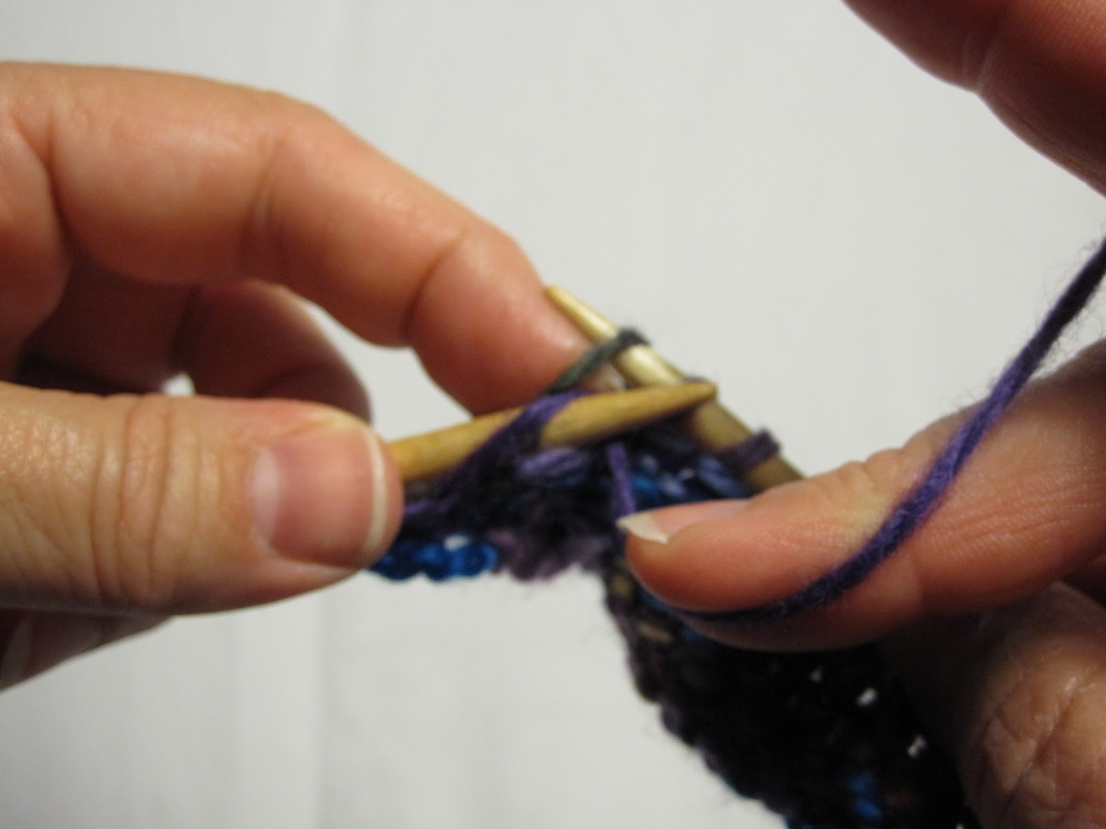 Fabric, Fiber, Beads and More...: Left Handed Knitting for the Beginner
