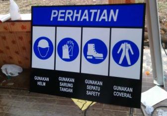 Jasa pembuatan Safety Sign atau rambu keselamatan